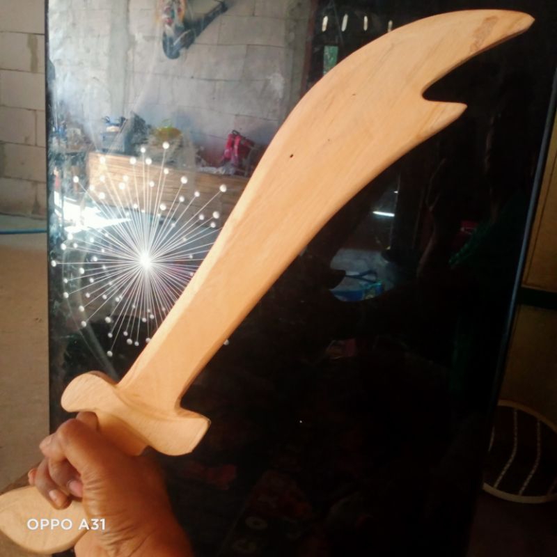 Jual Pedang zulfikar Kayu Jati/Pedang Mainan/Pedang Silat Beladiri ...