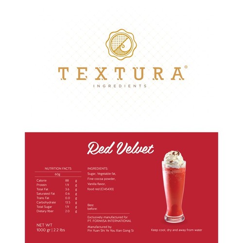 Jual Textura Drink Powder Red velvet 1000gram | Shopee Indonesia