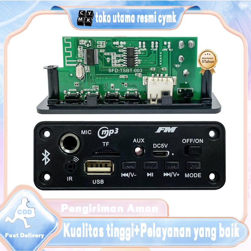 Jual CYMK Papan Decoding MP3 Papan Amplifier Daya Bluetooth dengan ...