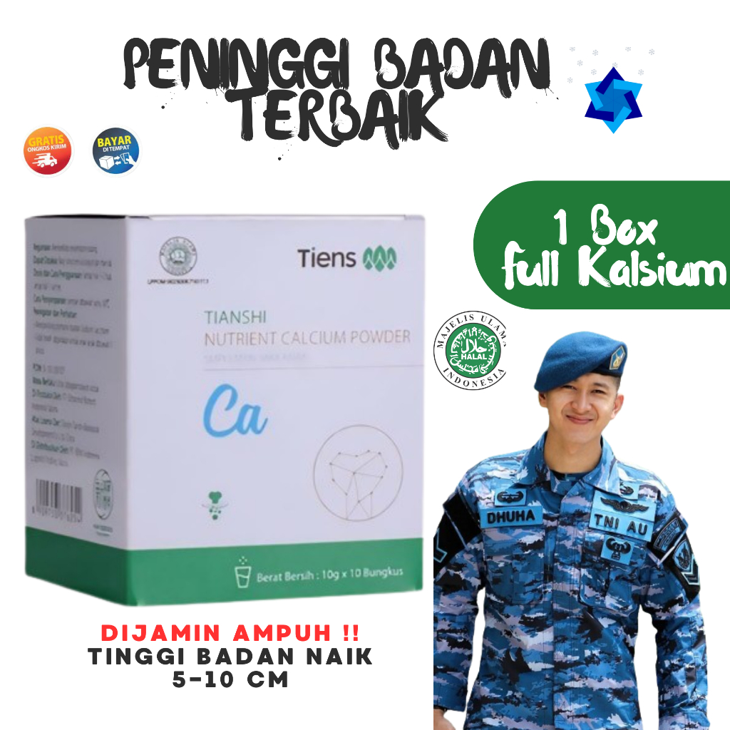 Jual Tiens Peninggi Badan Dewasa Nutrient High Calcium Powder 1 Box ...
