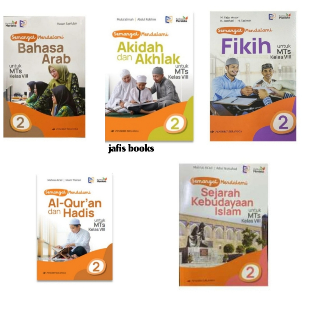 Jual ORI harga satuan buku teks MTS kurikulum merdeka kelas 8 penerbit Erlangga | Shopee Indonesia