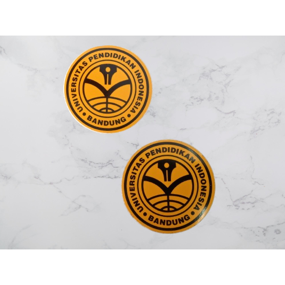 Jual Stiker / Sticker Bulat Kuning Logo UPI | Shopee Indonesia