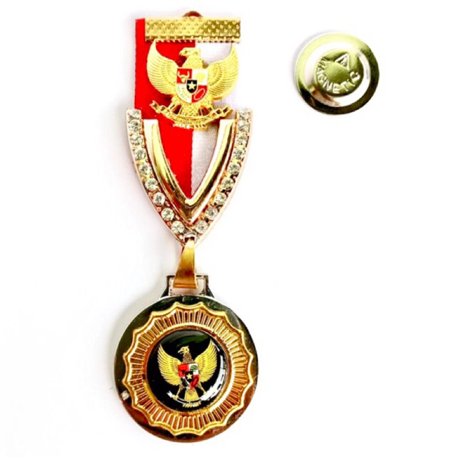 Jual pin Lencana merah putih garuda kades kepala desa terlaris | Shopee ...