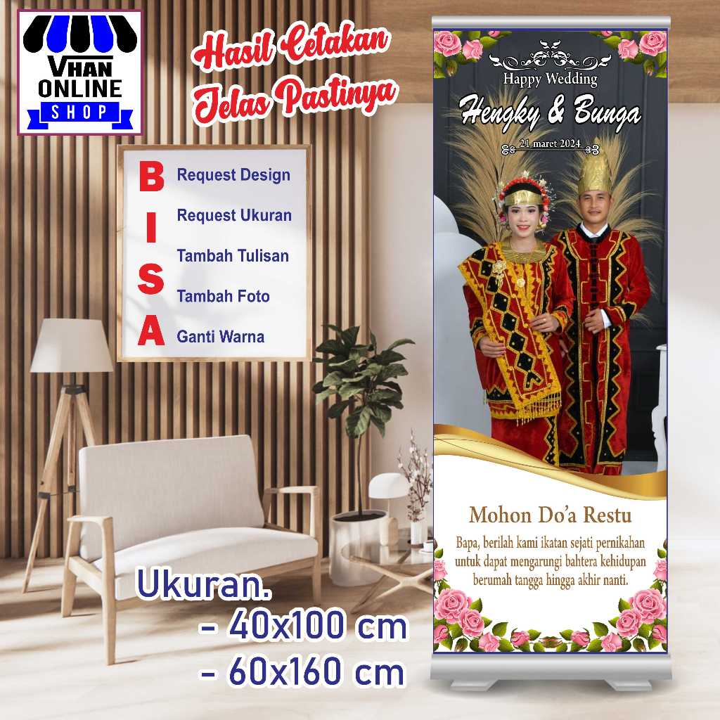 Jual Custom Banner Spanduk Unruk Foto Pengantin dan Wedding Murah ...