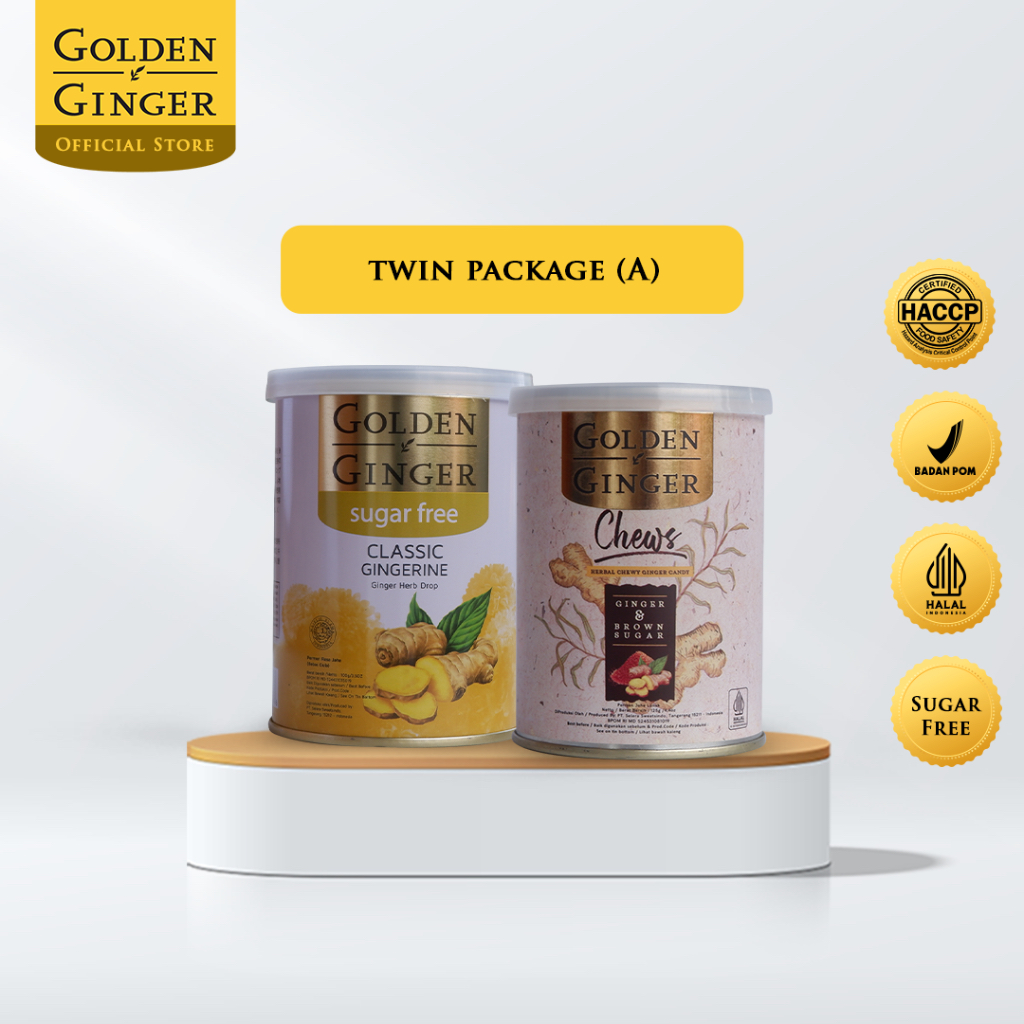 Jual Combo Package Golden Ginger Classic Gingerine Sugar Free & Herb ...