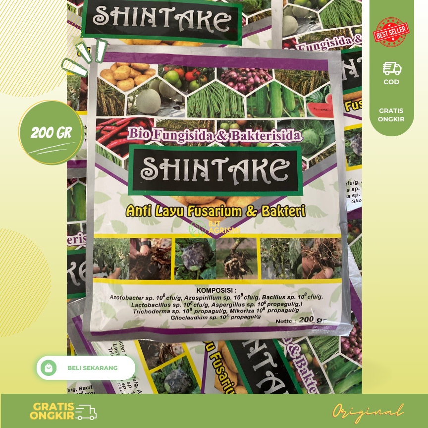 Jual Bio Fungsida dan Bakterisida Shintake 200GT Anti Layu Fusarium ...