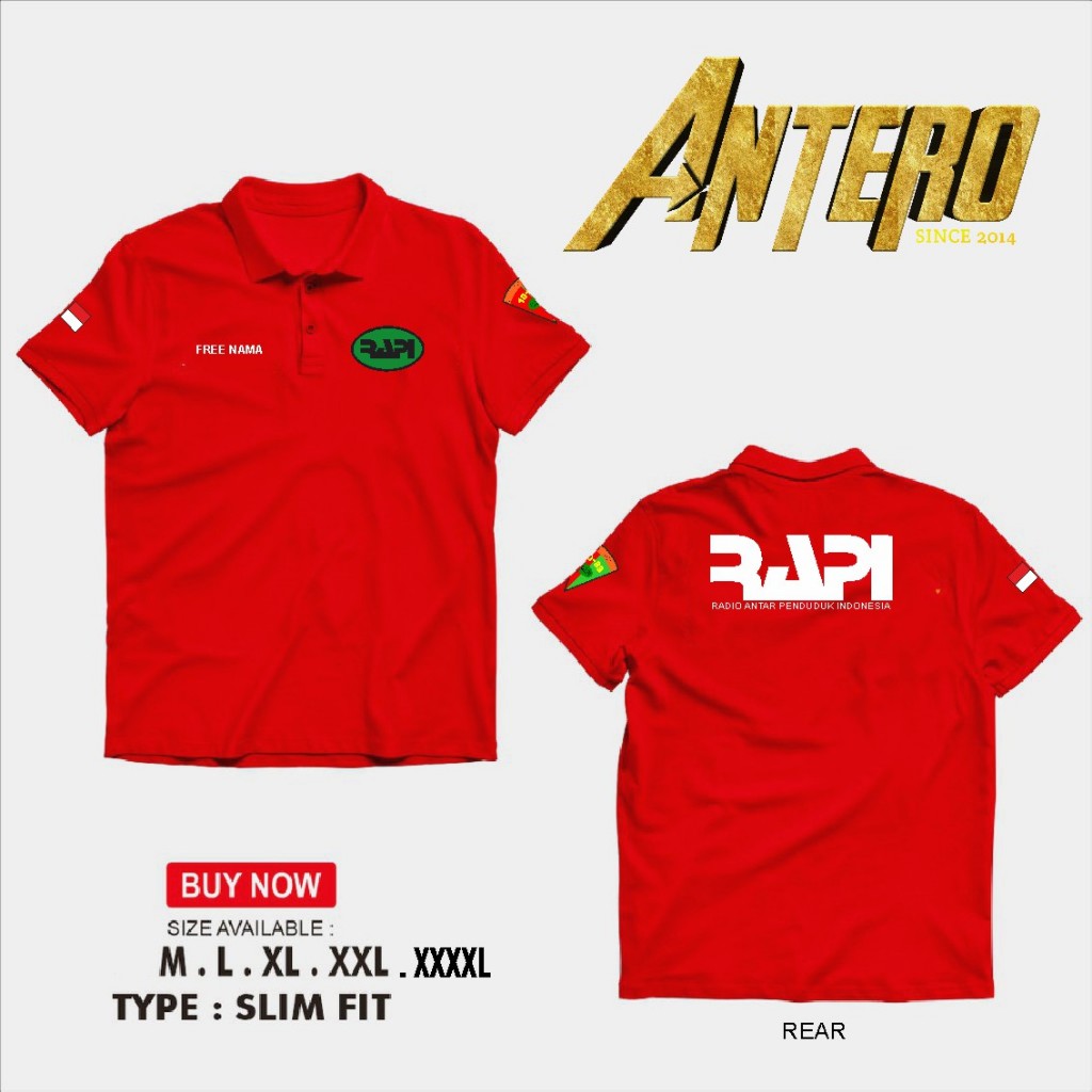 Jual Kaos poloshirt kaos kerah Rapi Radio antar penduduk Indonesia ...