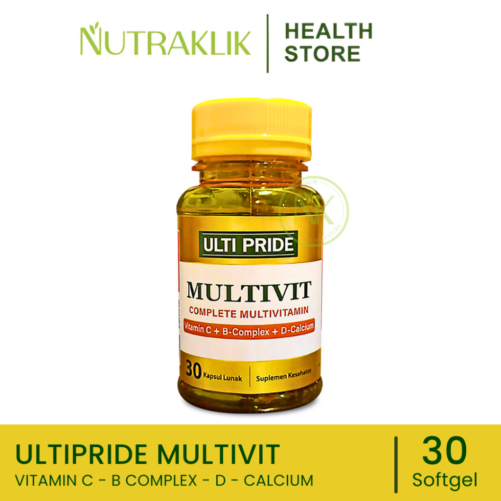 Jual ULTIPRIDE MULTIVIT - ISI 30 KAPSUL LUNAK - SUPLEMEN KESEHATAN | Shopee Indonesia