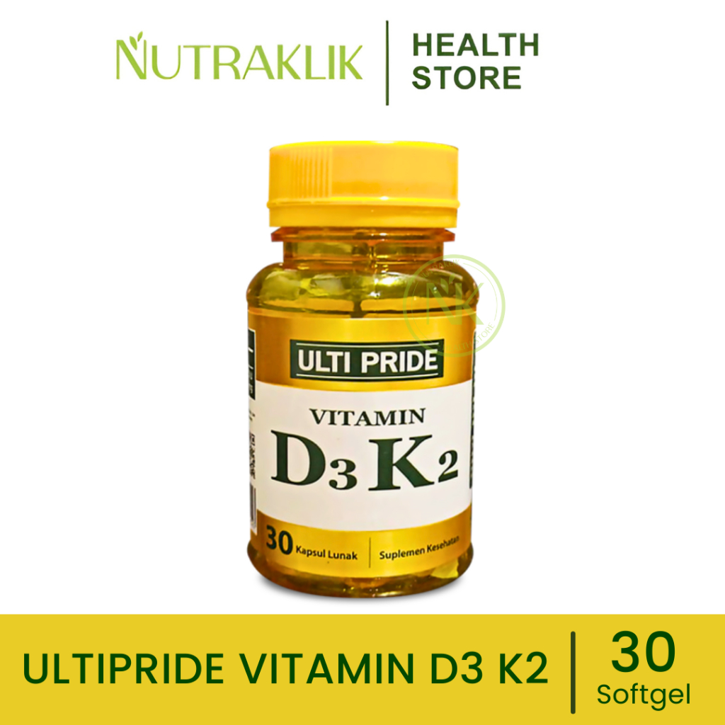 Jual ULTIPRIDE VITAMIN D3K2 - ISI 30 KAPSUL LUNAK - SUPLEMEN KESEHATAN | Shopee Indonesia