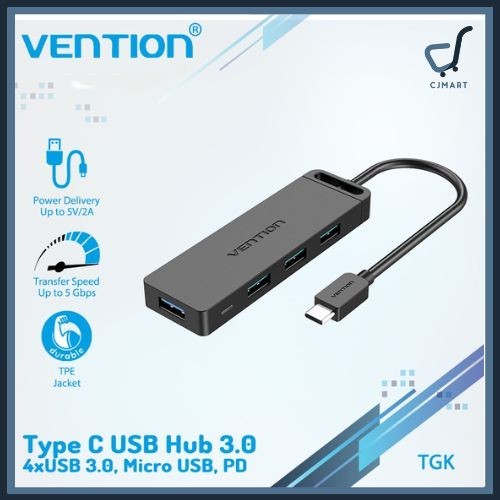 Jual Vention Usb Hub Type C 3.1 USB 3.0 2.0 Multi Usb Micro Power ...