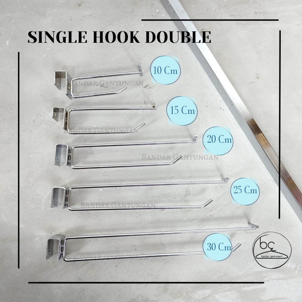 Jual Double Hook Pipa Kotak Gantungan Pipa Kotak Cantelan Aksesoris ...