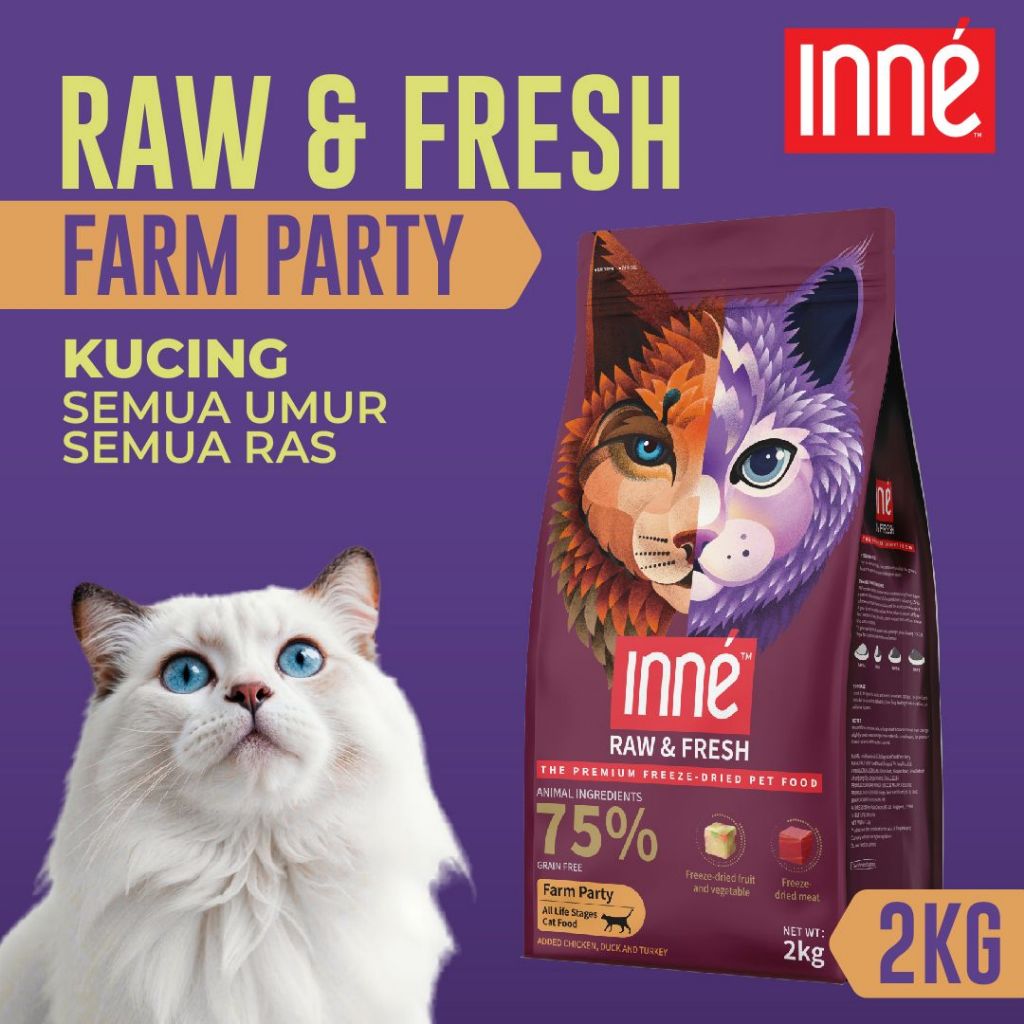 Jual Inne RAW&FRESH All Life Stages Cat Food Farm Party 2 kg (Makanan ...