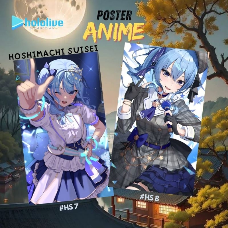 Jual Poster Anime / Vtuber "Hoshimachi Suisei" | Shopee Indonesia