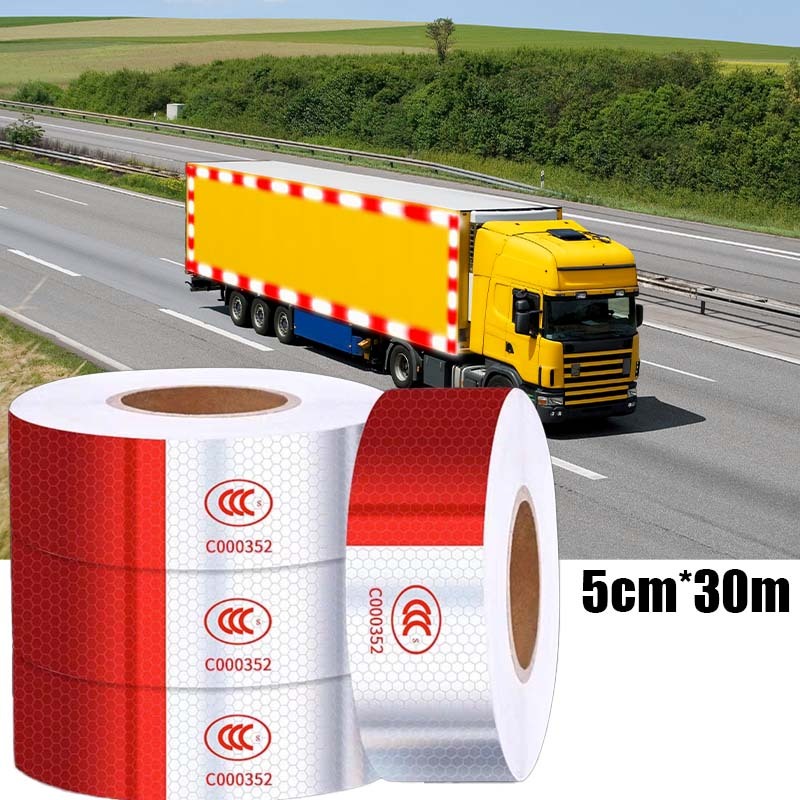 Jual Sticker Reflektor Pemantul Cahaya Sticker 3m Reflektor Stiker Truk ...