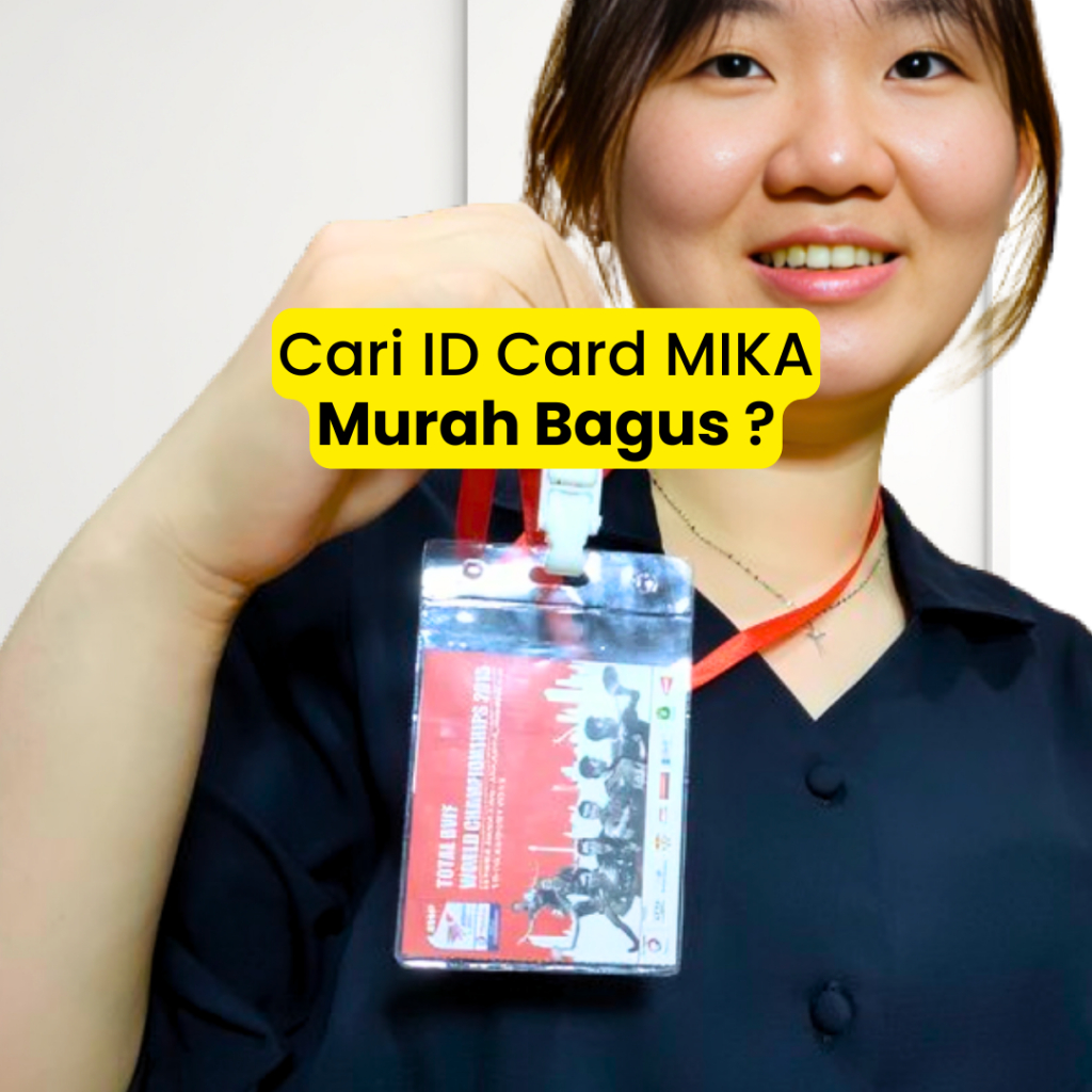 Jual MIKA ID CARD Nametag Kalung Gantungan Tali Lanyard Plastik Dada ...