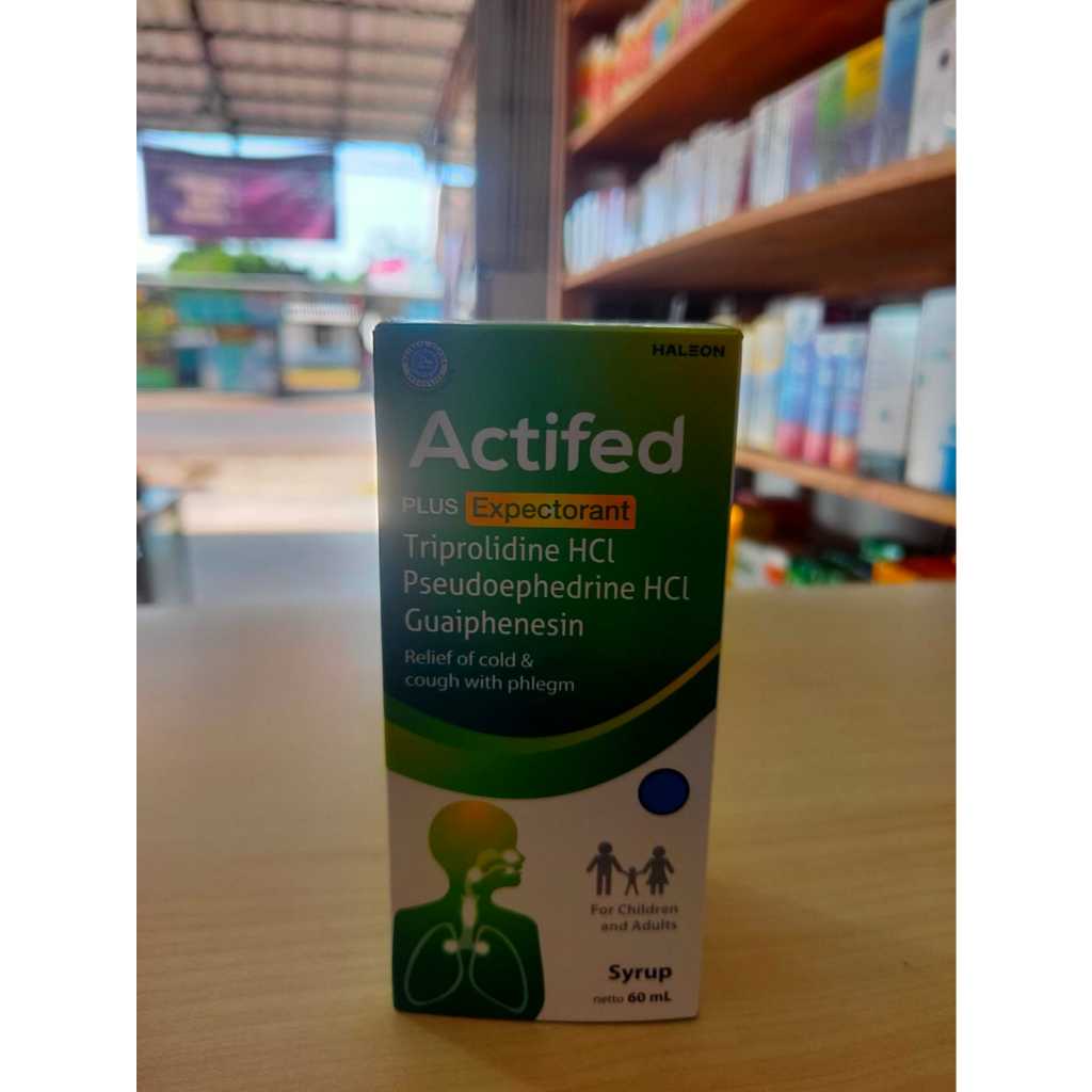 Jual ACTIFED PLUS EXPECTORANT ( HIJAU) SYR 60ML | Shopee Indonesia