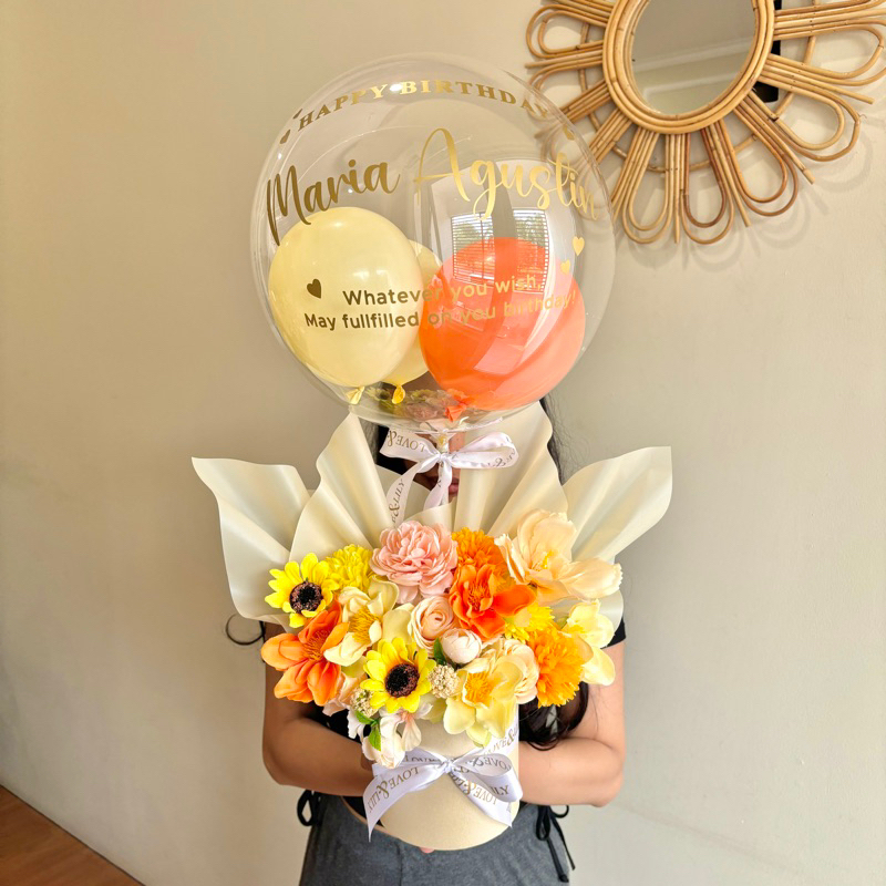 Jual [READY] Balloon Flower Box - Buket Bunga Balon Wisuda Hadiah ...