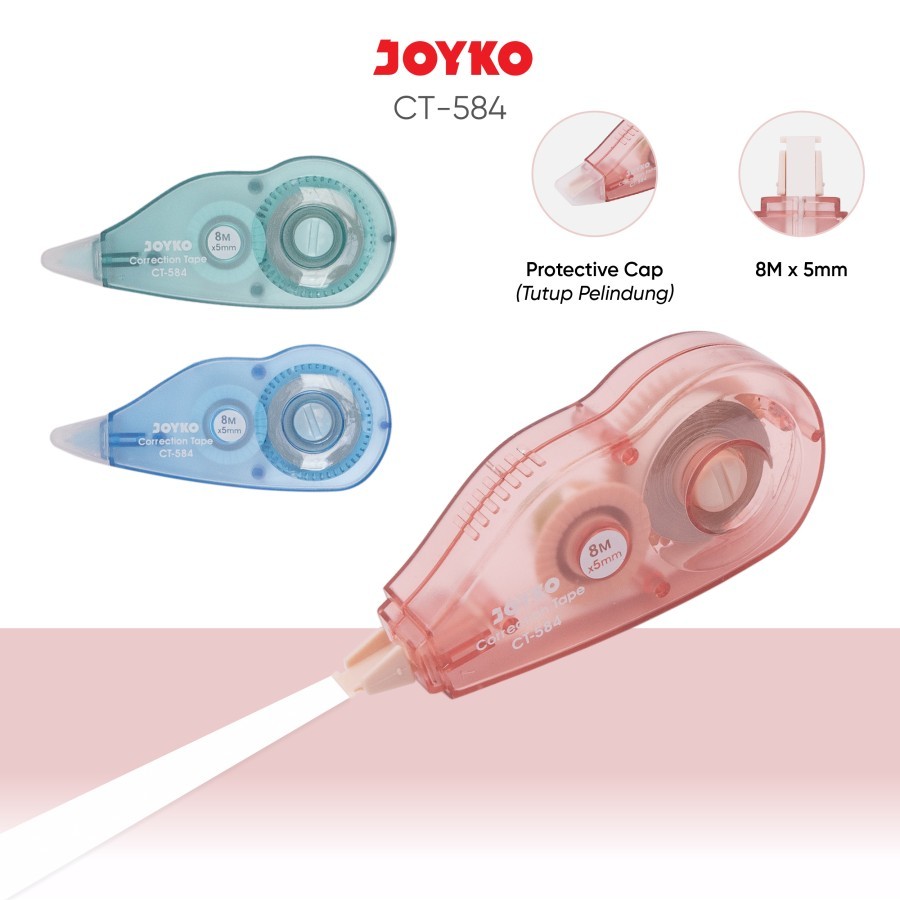 Jual Joyko CT-584 Pita Koreksi / Eraser / Penghapus / Tip Ex / Correction Tape Joyko Murah ...