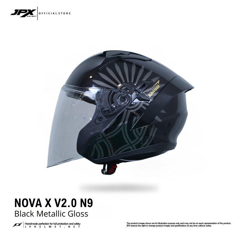 Jual Helm JPX Half Face Nova X Motif V2.0 - N9 | Shopee Indonesia