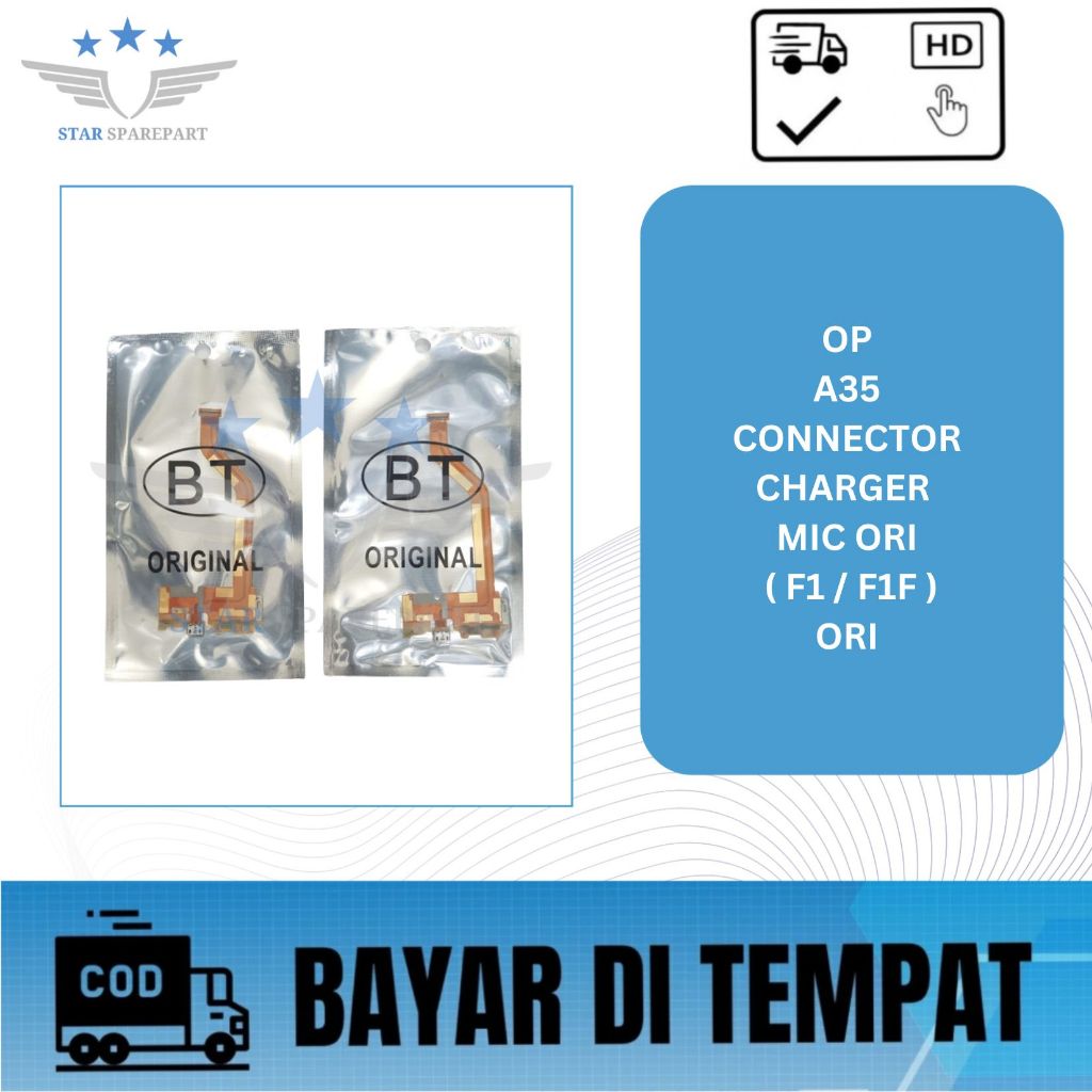 Jual FLEXIBEL OPPO A35 + CONNECTOR CHARGER + MIC ORI ( F1 / F1F ...