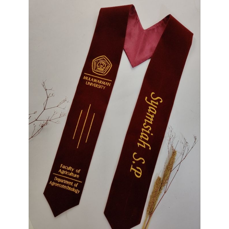 Jual Selempang Wisuda Model V Model M Bludru | Shopee Indonesia
