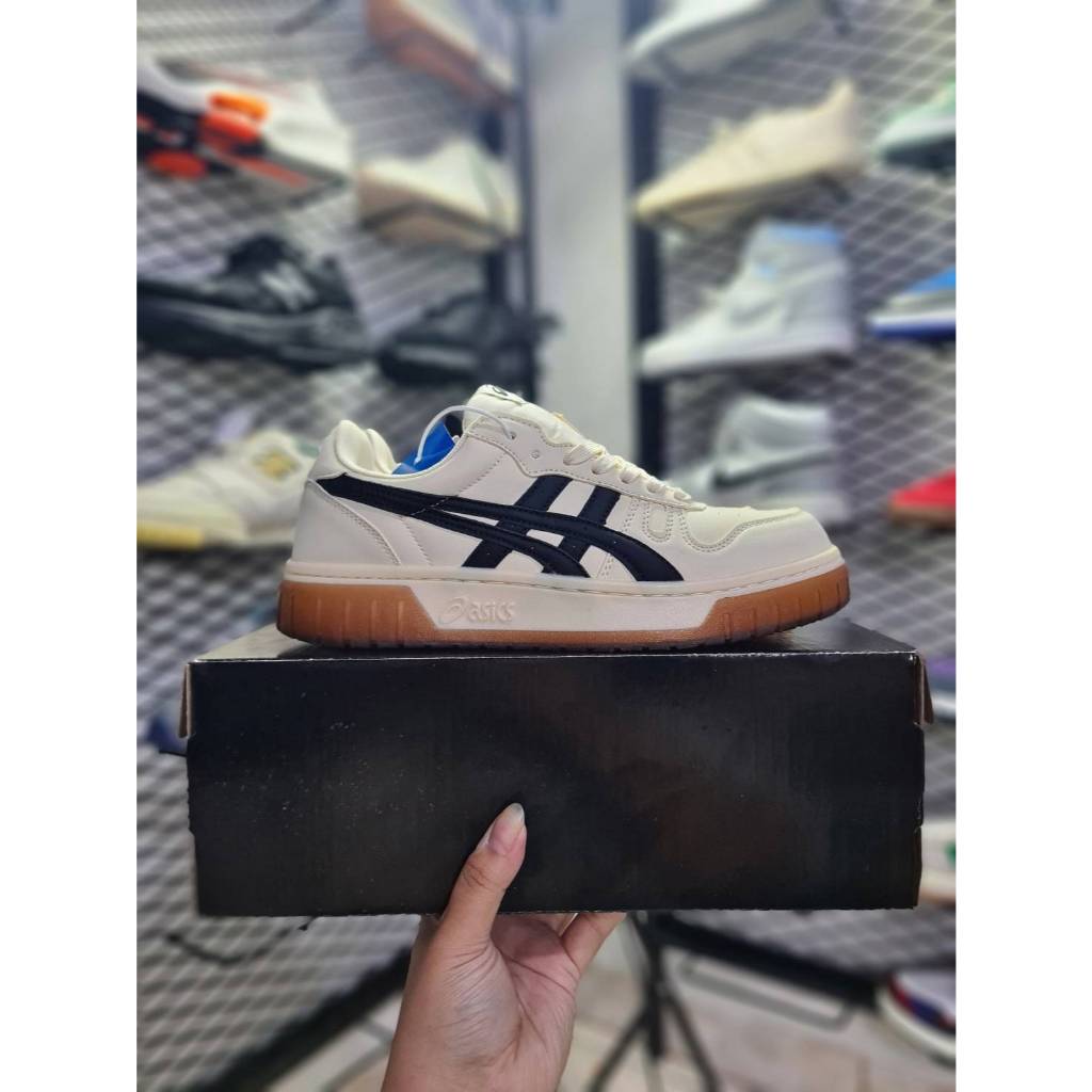 Jual sepatu sneakers pria wanita AS1CS COURT CREAM BLACK GUMP | Shopee ...