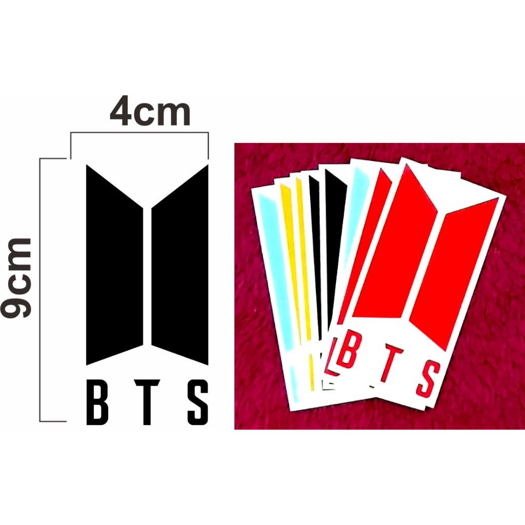 Jual Stiker cutting logo BTS, sticker BTS | Shopee Indonesia