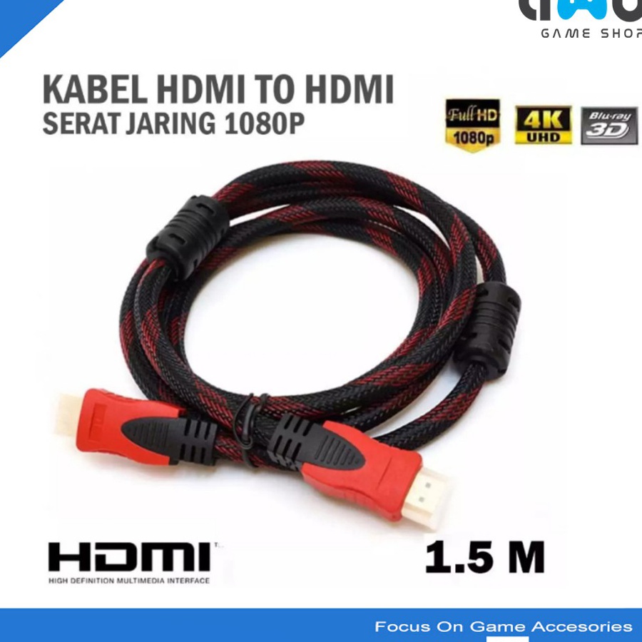 Jual PROMO BESAR Kabel Cable HDMI Full HD 18P PS3 PS4 PS5 TV LED 15 ...