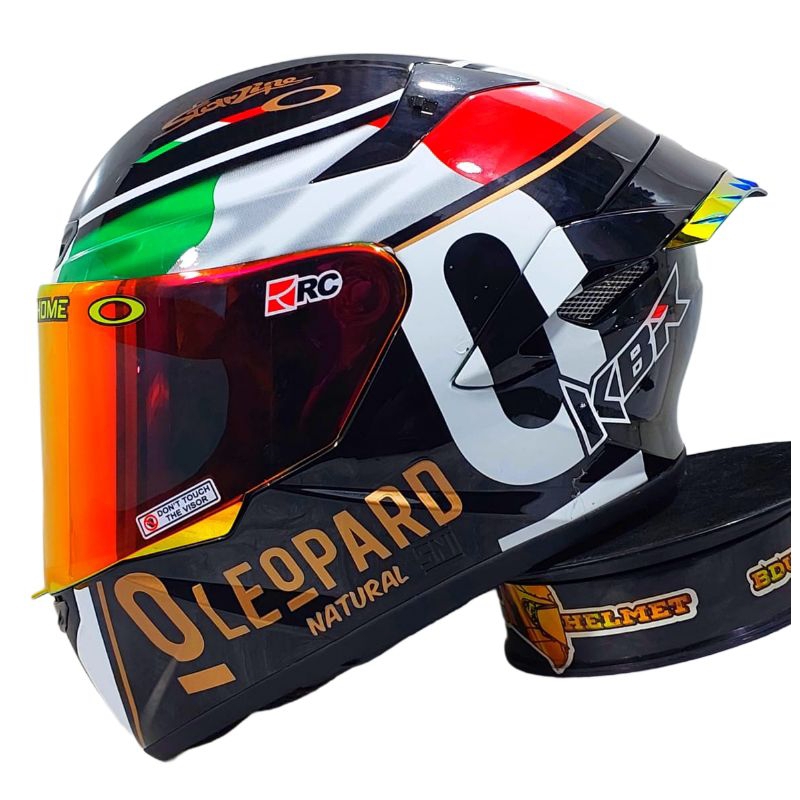 Jual Helm TT course TTC course kbr dalla porta black glos | Shopee ...