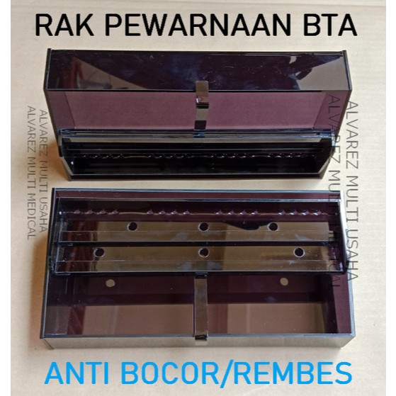 Jual Rak Pewarnaan BTA, MDT, Gram, Spora / Rak Pengecatan Preparat ...