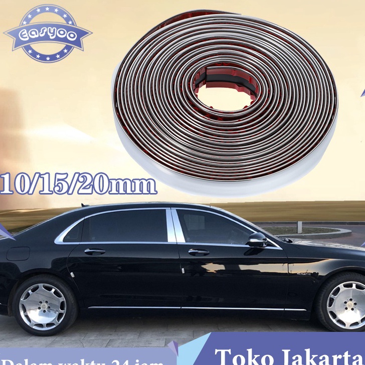 Jual MURMER 15 Meter List Chrome Mobil Lis Chrome Mobil List Moulding ...