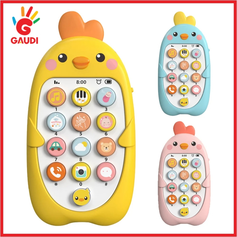 Jual Gaudi Mainan Edukasi Ponsel pendidikan anak usia dini Dengan Lampu ...