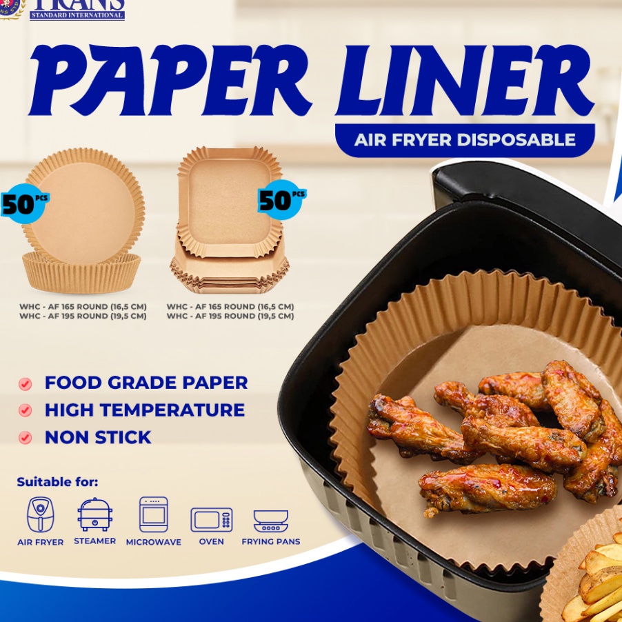 Jual PROMO BESAR Paper Liner Kertas Air Fryer Paper Kertas Alas Air ...