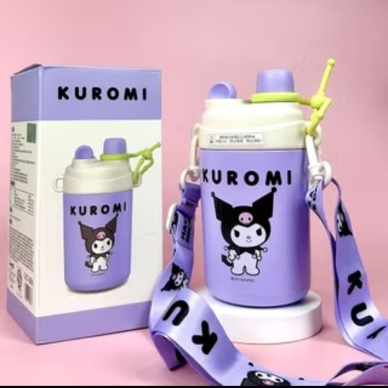 Jual Tumbler kuromi sanrio original/botol minum tahan panas dan dingin 520ml/botol minum sanrio ...