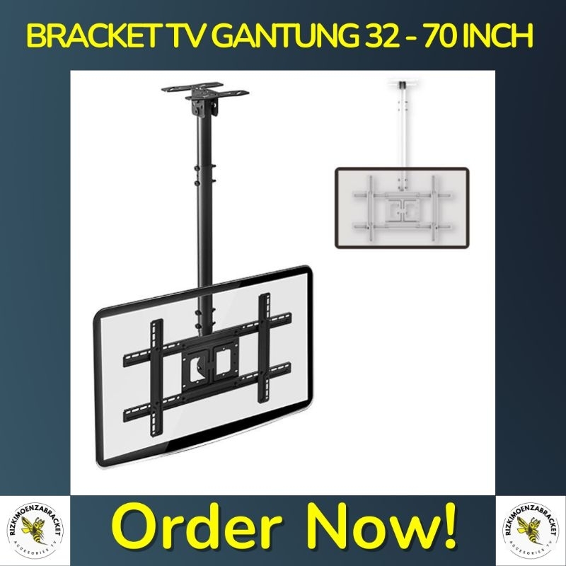 Jual Bracket Breket TV LED Gantung Ceiling Plafon 70 65 60 55 50 43 32 ...