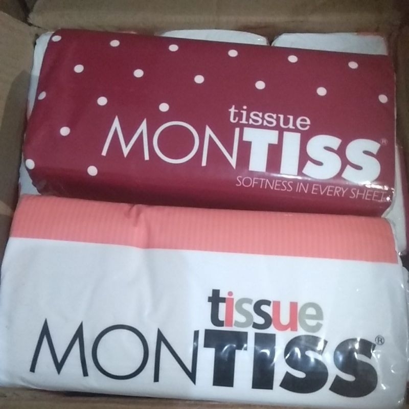 Jual Montiss Facial Tissue Tissue Tisu 2ply 1 pack 250sheet | Shopee ...