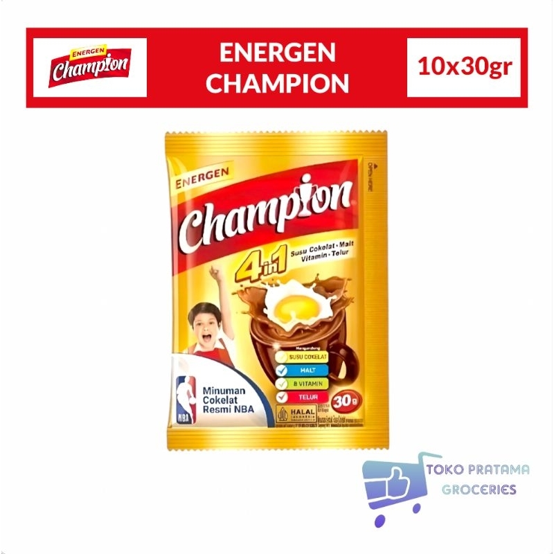 Jual ENERGEN CHAMPION 1 BAG 10 SACHET | Shopee Indonesia