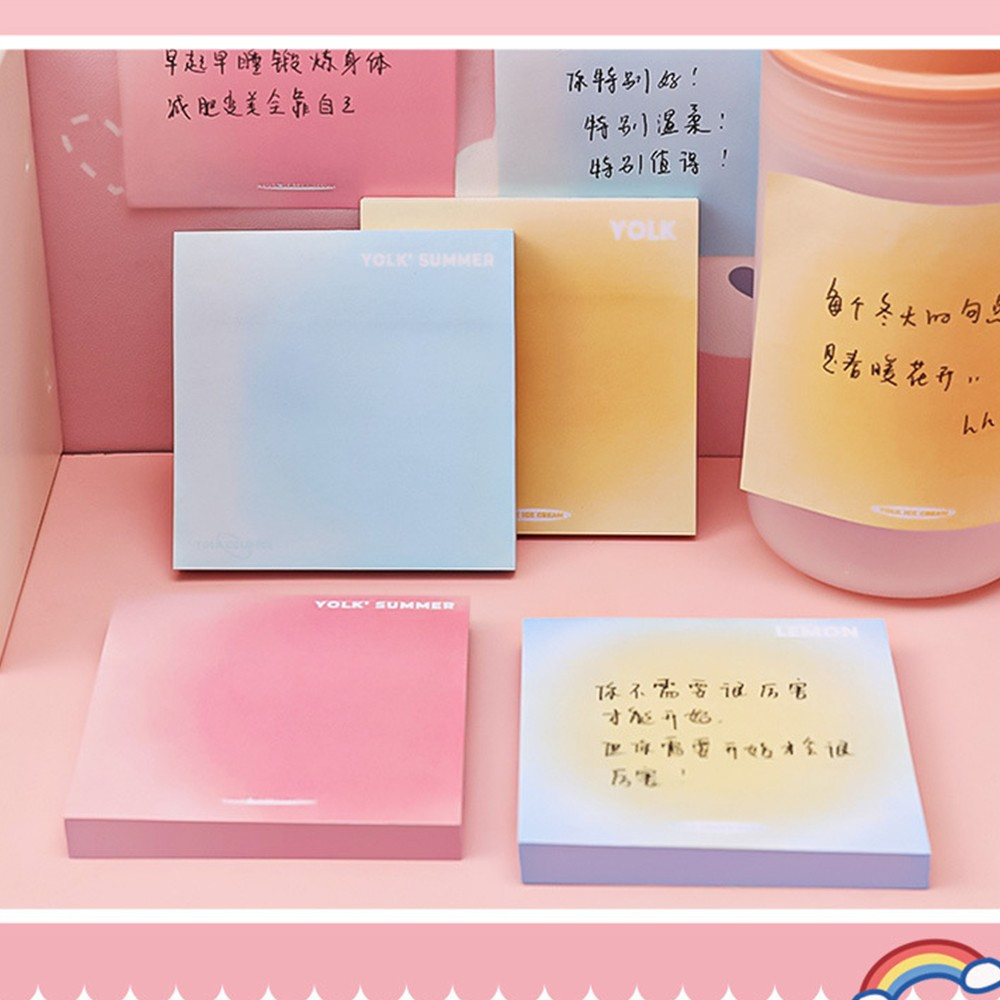 Jual Sticky Notes Gradasi Polos Isi 50 Lembar Alat Tulis Kantor Sekolah ...
