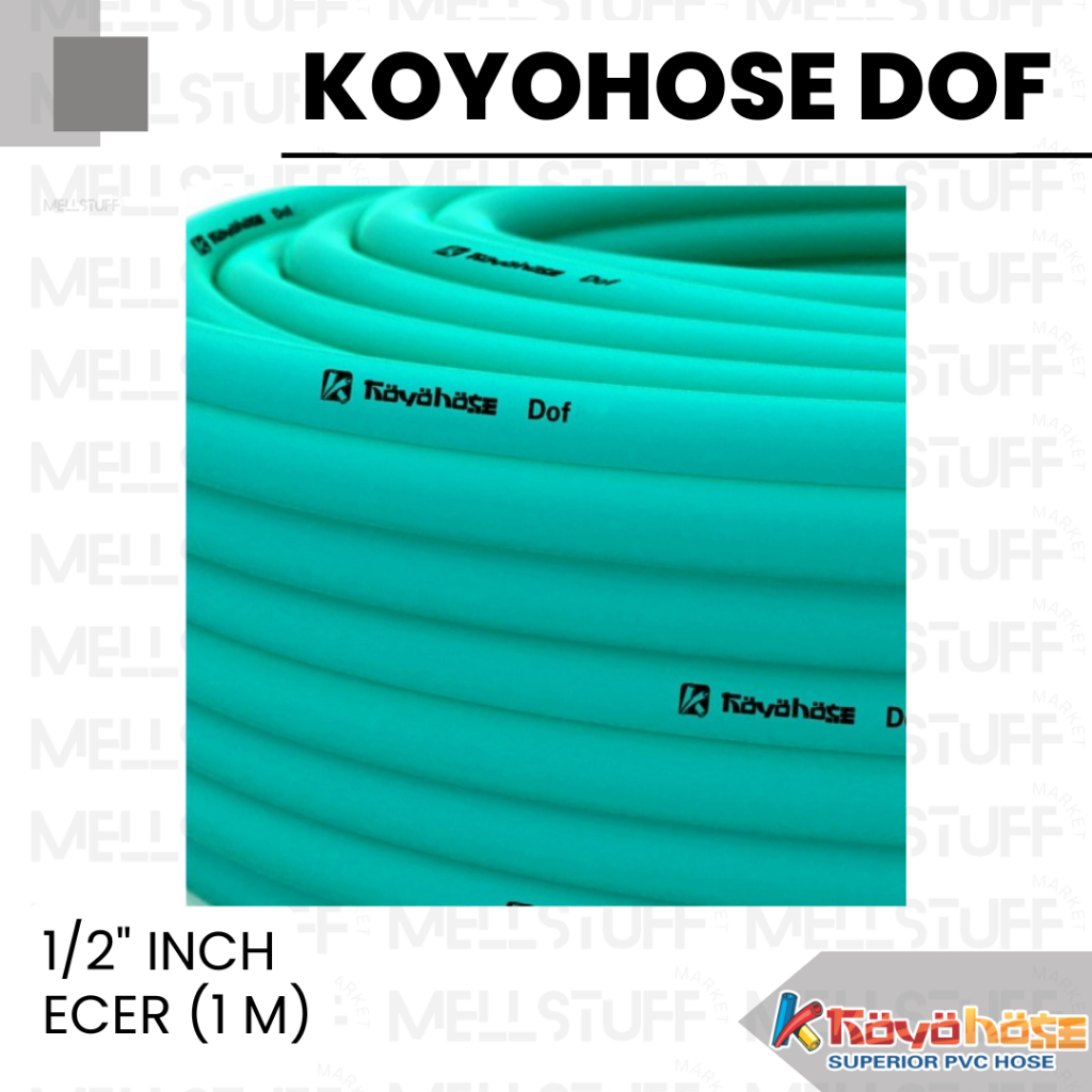Jual Selang PVC Koyohose Dof 1/2" Inch Meteran (Eceran) Selang Air Taman Best Quality | Shopee ...