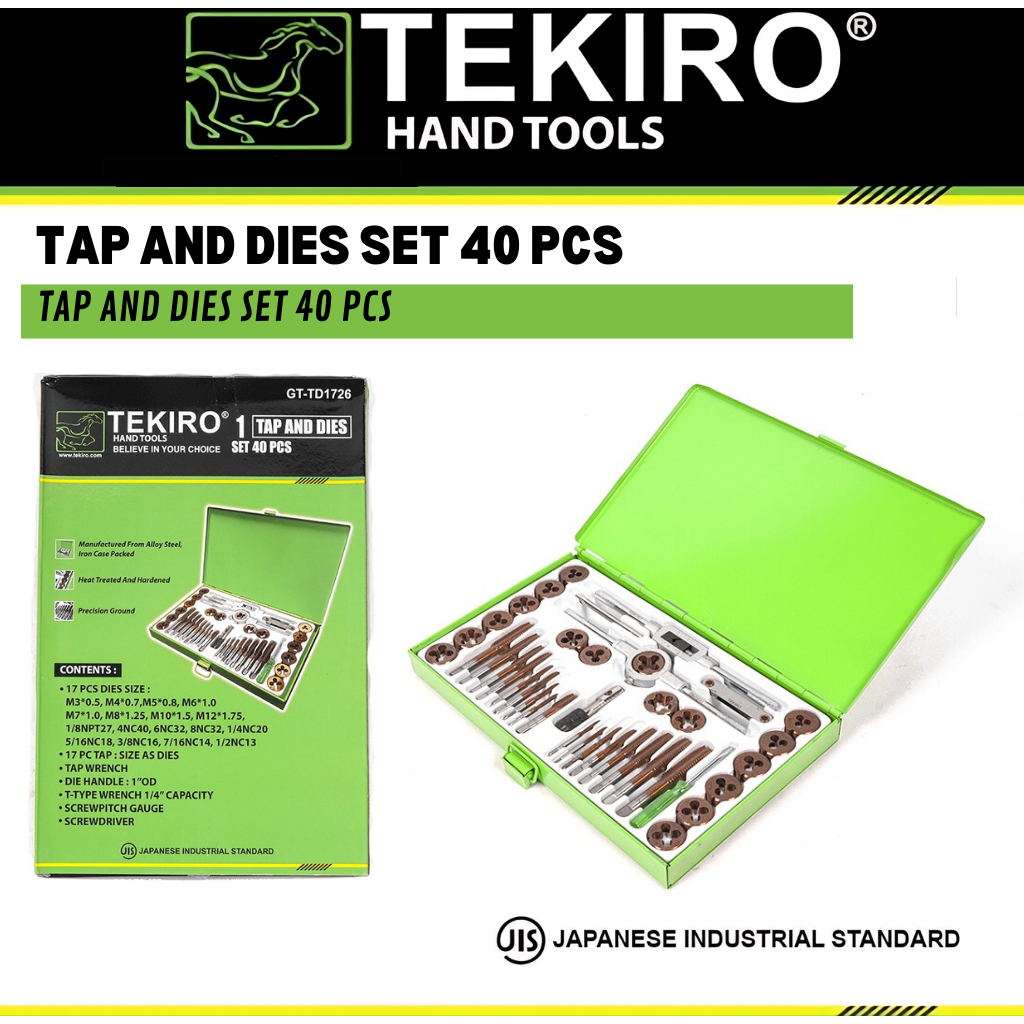 Jual TAP AND DIES TEKIRO 40PC - SENAI TEKIRO ORIGINAL - Tap Ulir Baut ...