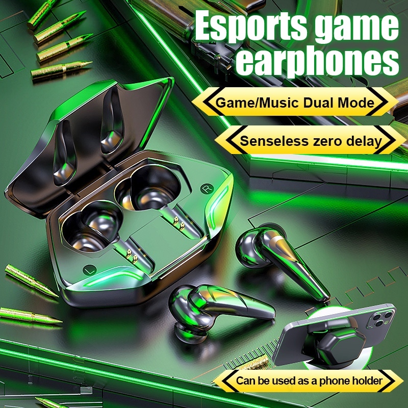 Jual G11 TWS Headset Bluetooth Gaming Wireless Earphone 9D Bass Stereo ...