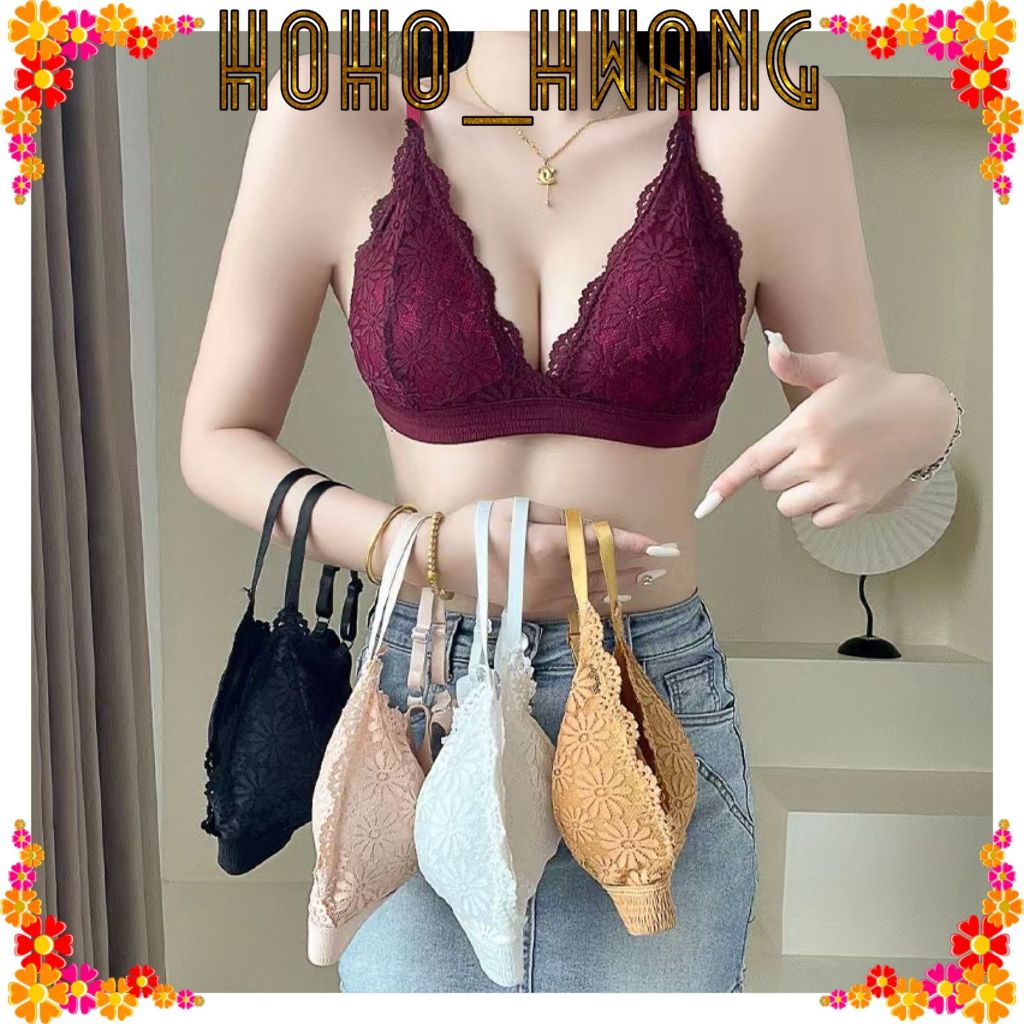 Jual HOHO HWANG (B-206) BRA Wanita bralette sexy bra renda bra fashion | Shopee Indonesia
