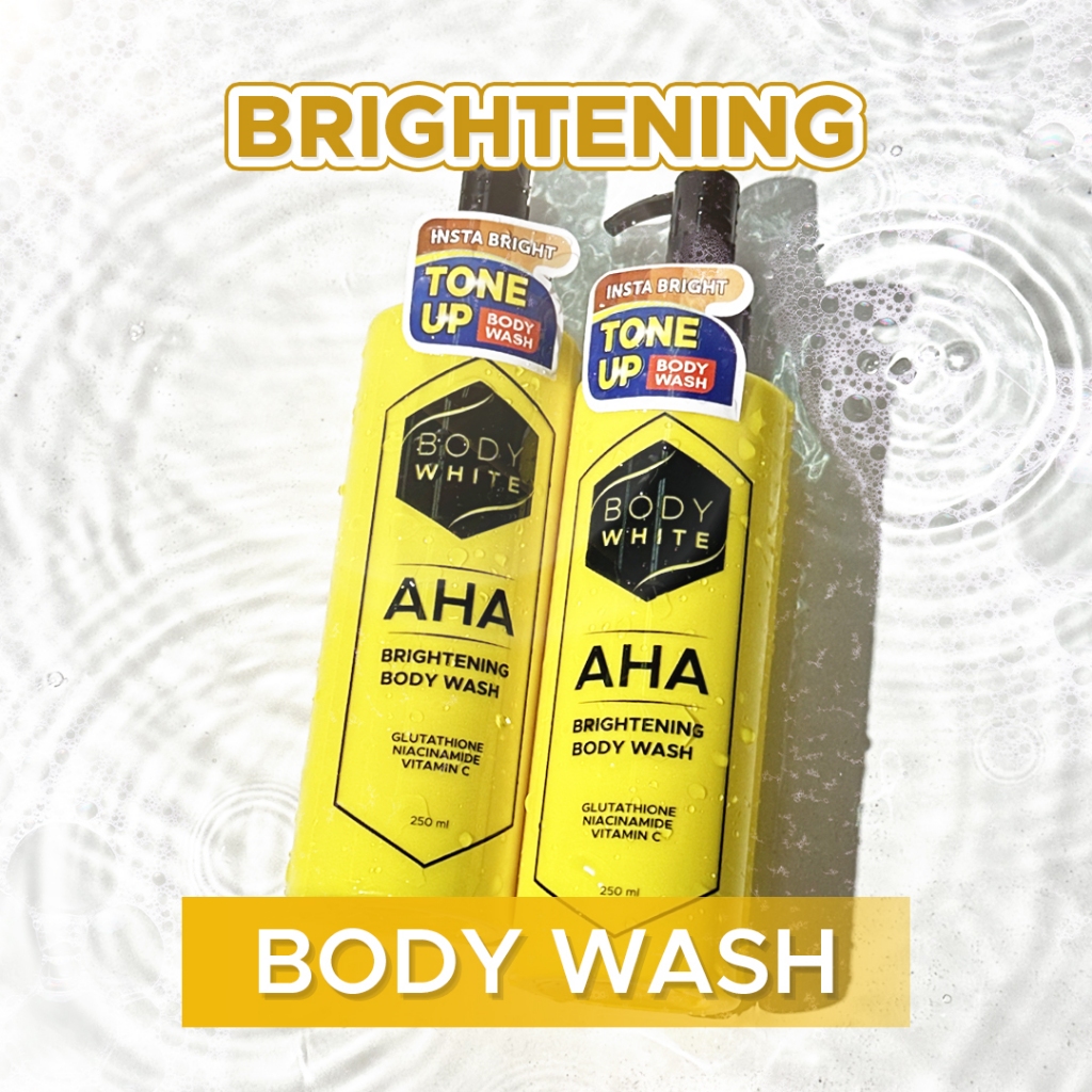 Jual Body White Aha Brightening Body Wash 250ml (BWBW) | Shopee Indonesia