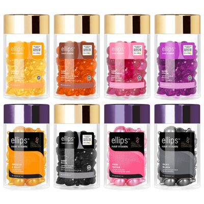 Jual Ellips Hair Vitamin Capsule Jar 50 pcs - 1ml | Shopee Indonesia