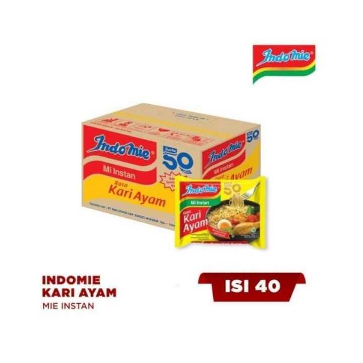 Jual INDOMIE KARI AYAM 1 DUS ISI 40 PCS / MIE INSTAN | Shopee Indonesia