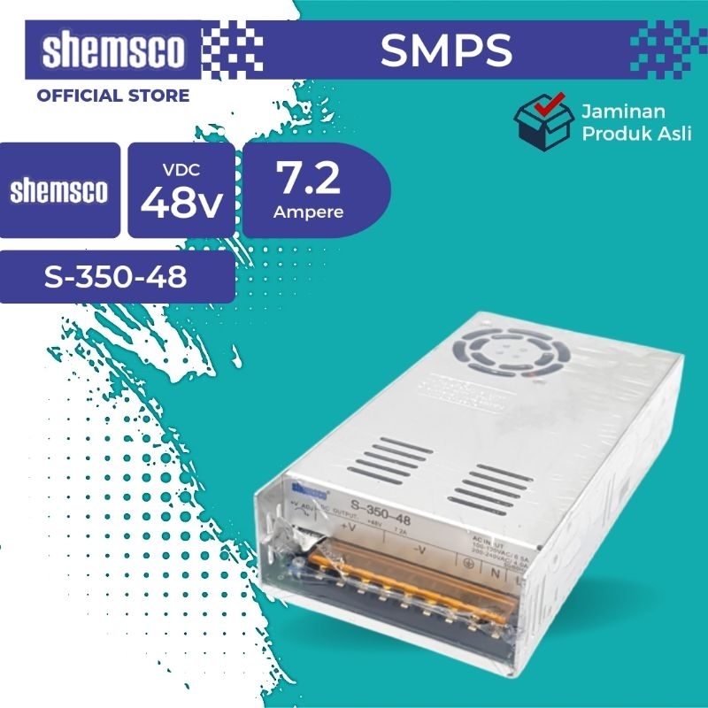 Jual Power Supply DC 12v 24v 48v 350watt Switching SMPS S-350 Shemsco ...