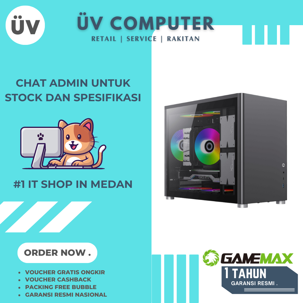 Jual Casing PC Komputer Gamemax Game-Max Spark | Mid Tower | Micro M ...
