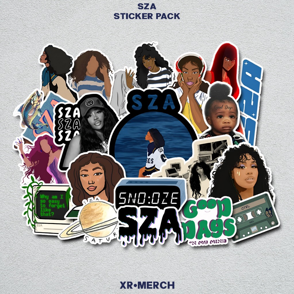 Jual Sticker Aesthetic SZA Waterproof Anti Air | Stiker Laptop Casing ...