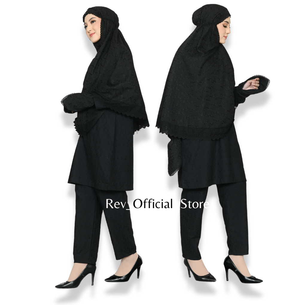 Jual Baju Ihram Wanita Set Lengkap Hitam Baju Haji Umroh Wanita ...