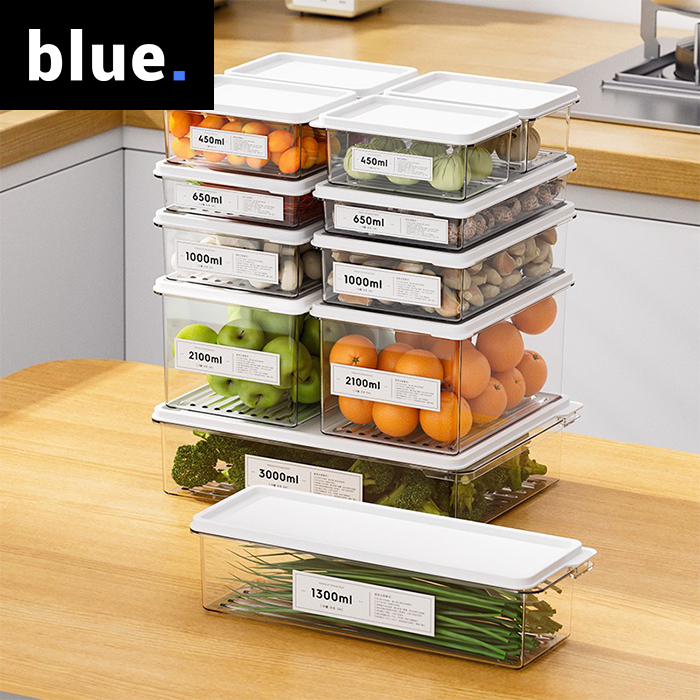 Jual Blue Food Box | Kotak Makanan Transparan dan Kedap Udara | Shopee ...